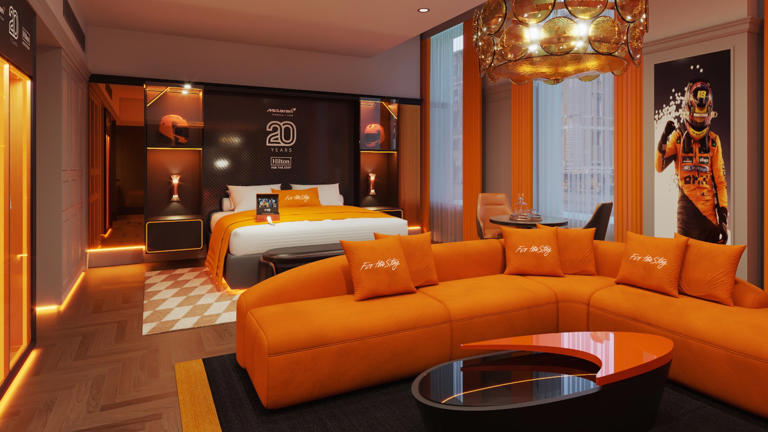 Hilton unveils McLaren Racing hotel suite in London