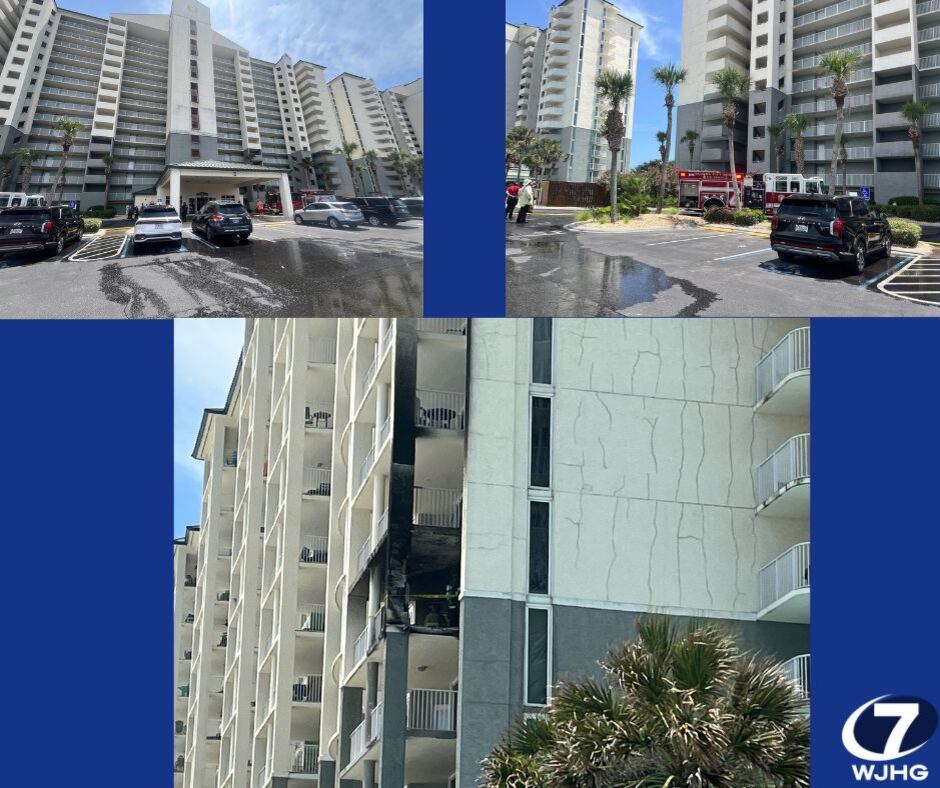 Firefighters respond to condo fire in PCB