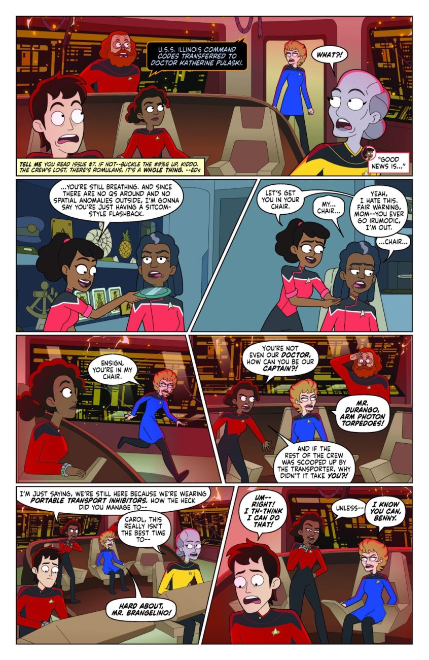 Preview: Star Trek: Lower Decks #8 Shows Captain Freeman’s Wild Past