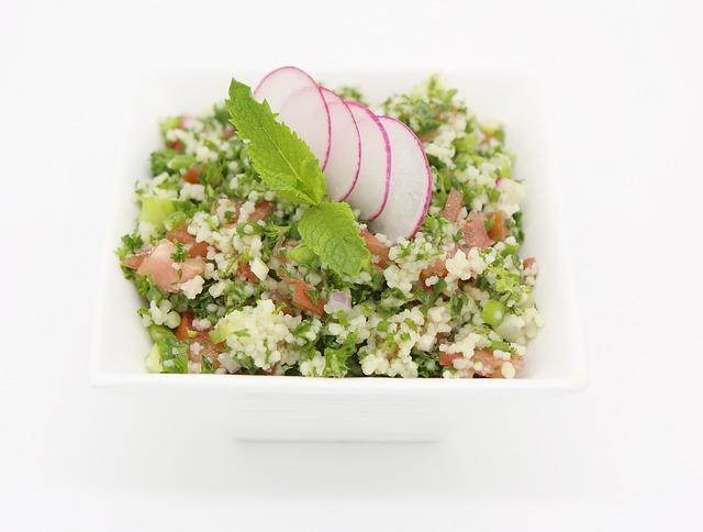 Minted Bulghar Salad with Pine Nuts and Feta, an Easy Vegetarian Meal