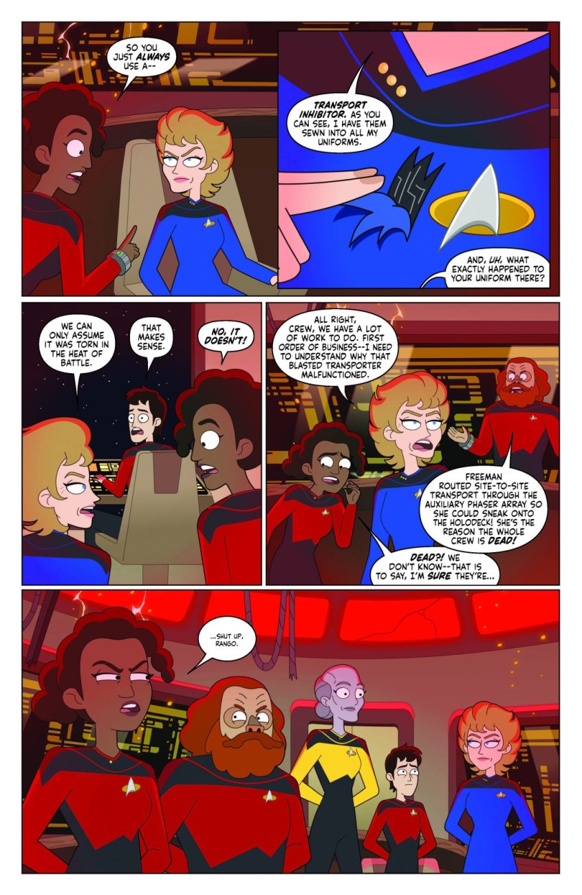 Preview: Star Trek: Lower Decks #8 Shows Captain Freeman’s Wild Past