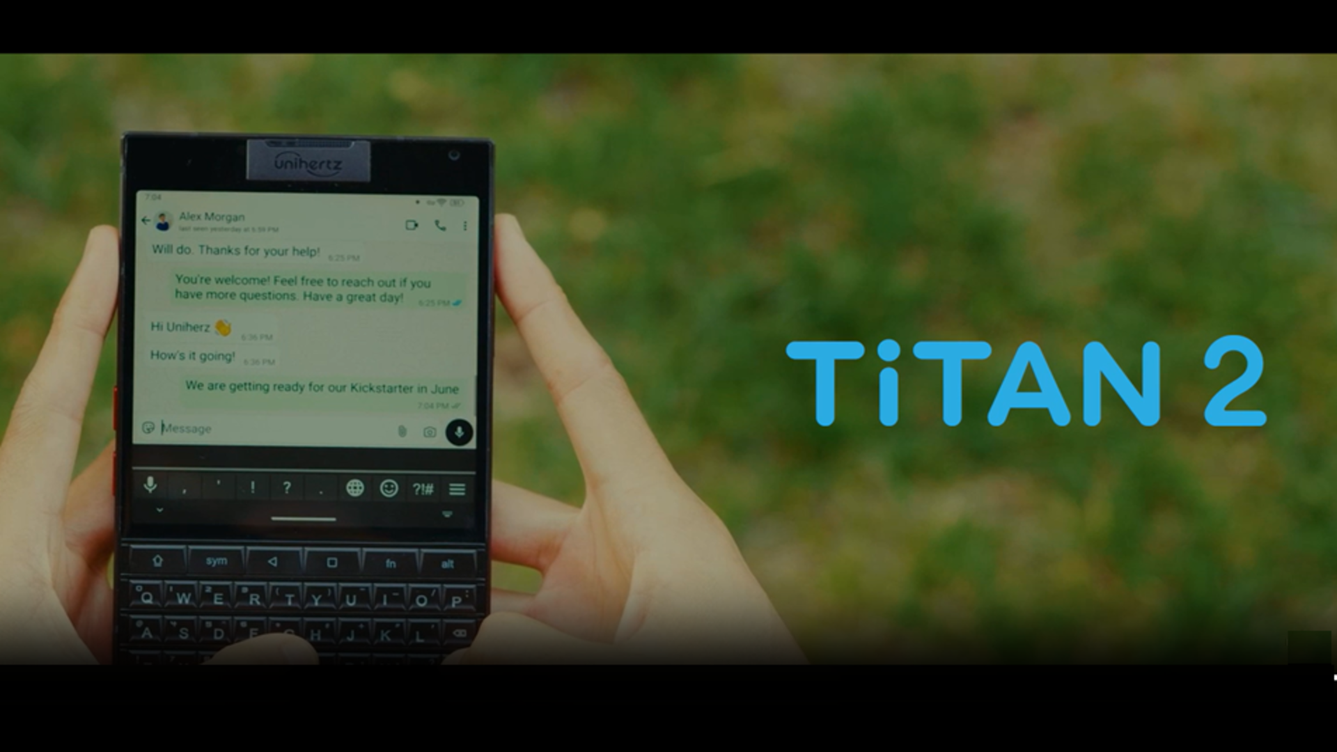 This Android smartphone comes with a real QWERTY keyboard and a square ...