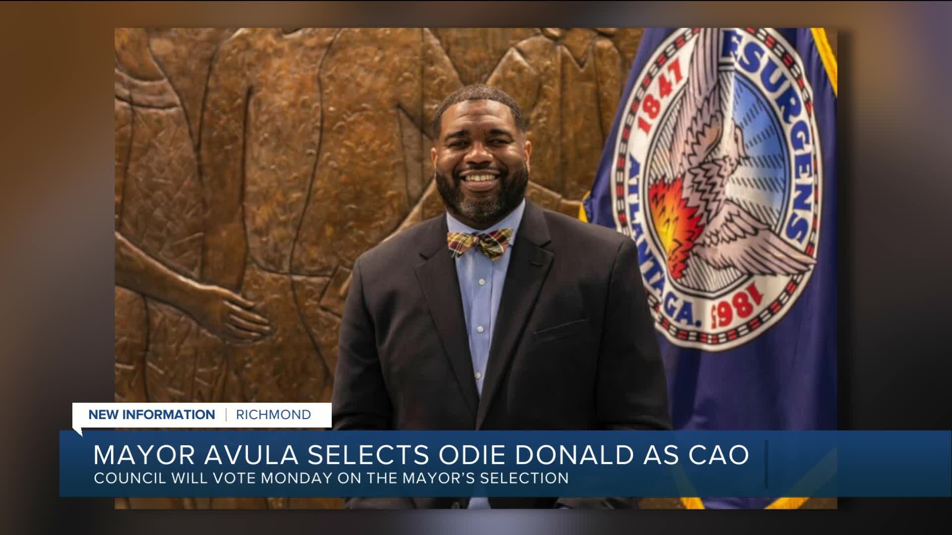 Richmond mayor's chief administrative officer pick is Odie Donald II ...
