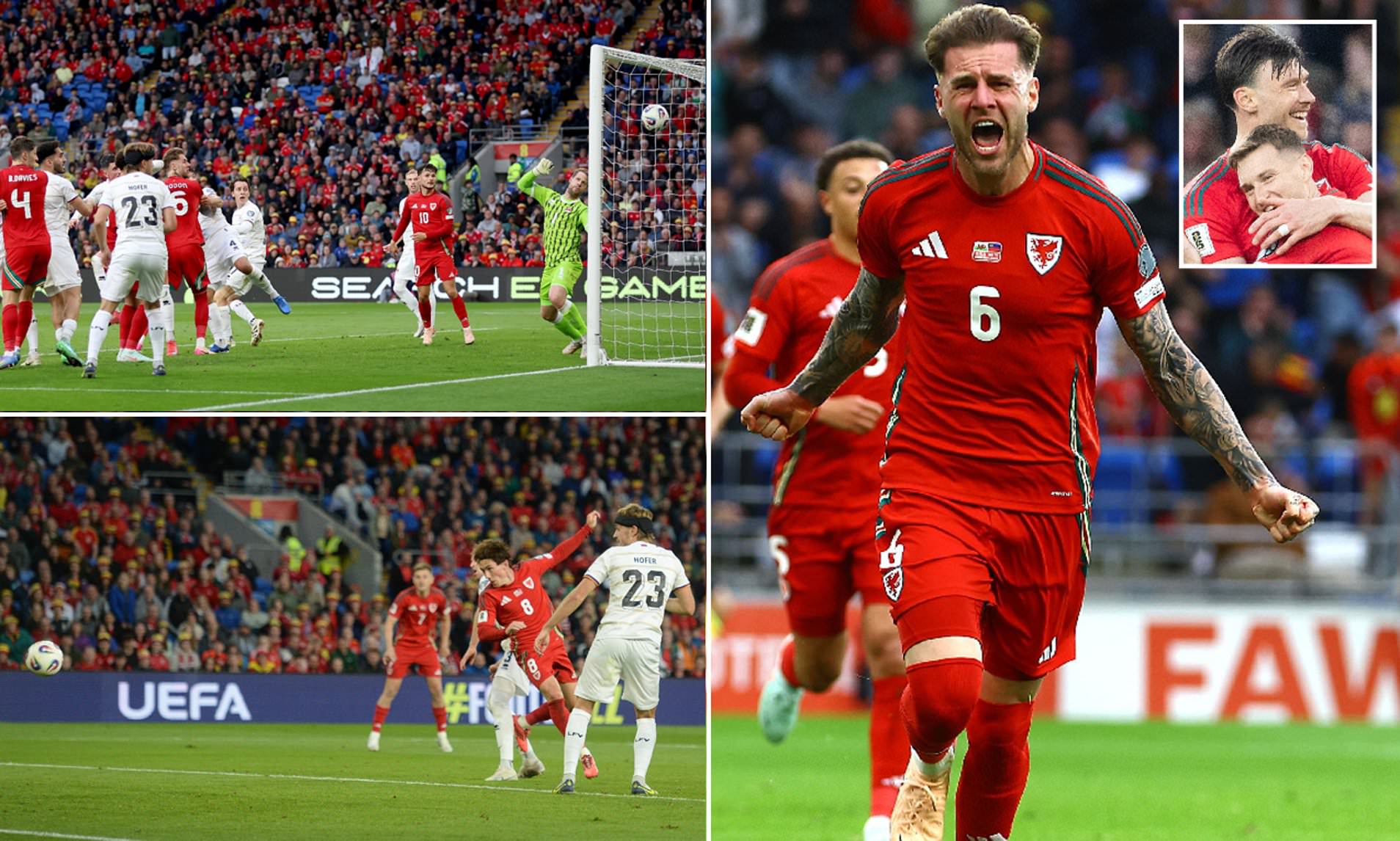 Wales 3-0 Liechtenstein: Craig Bellamy's side go top of World Cup ...