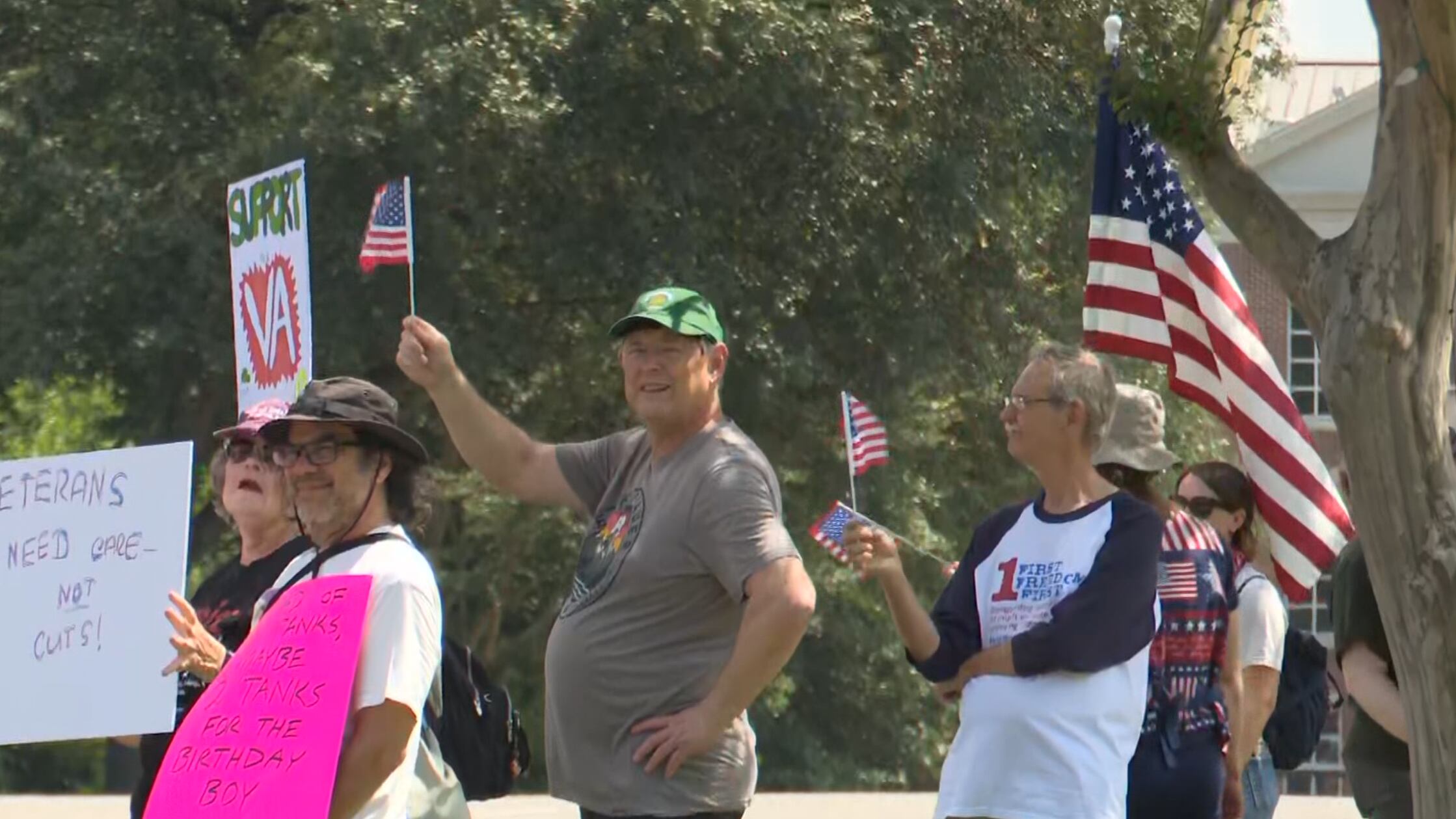 ‘So many things being cut right now’: Veterans honor D-Day with rally ...