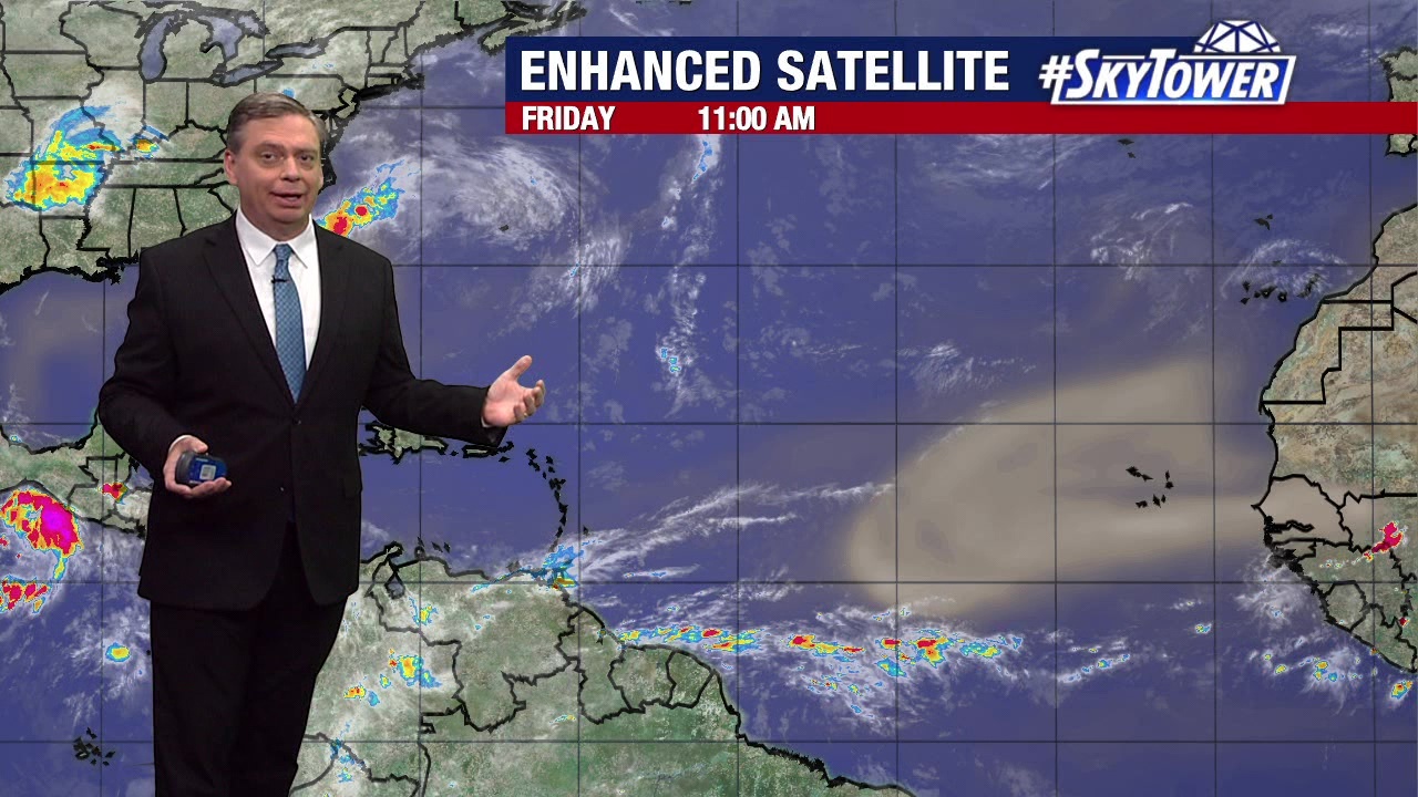 Saharan dust works its way over Florida