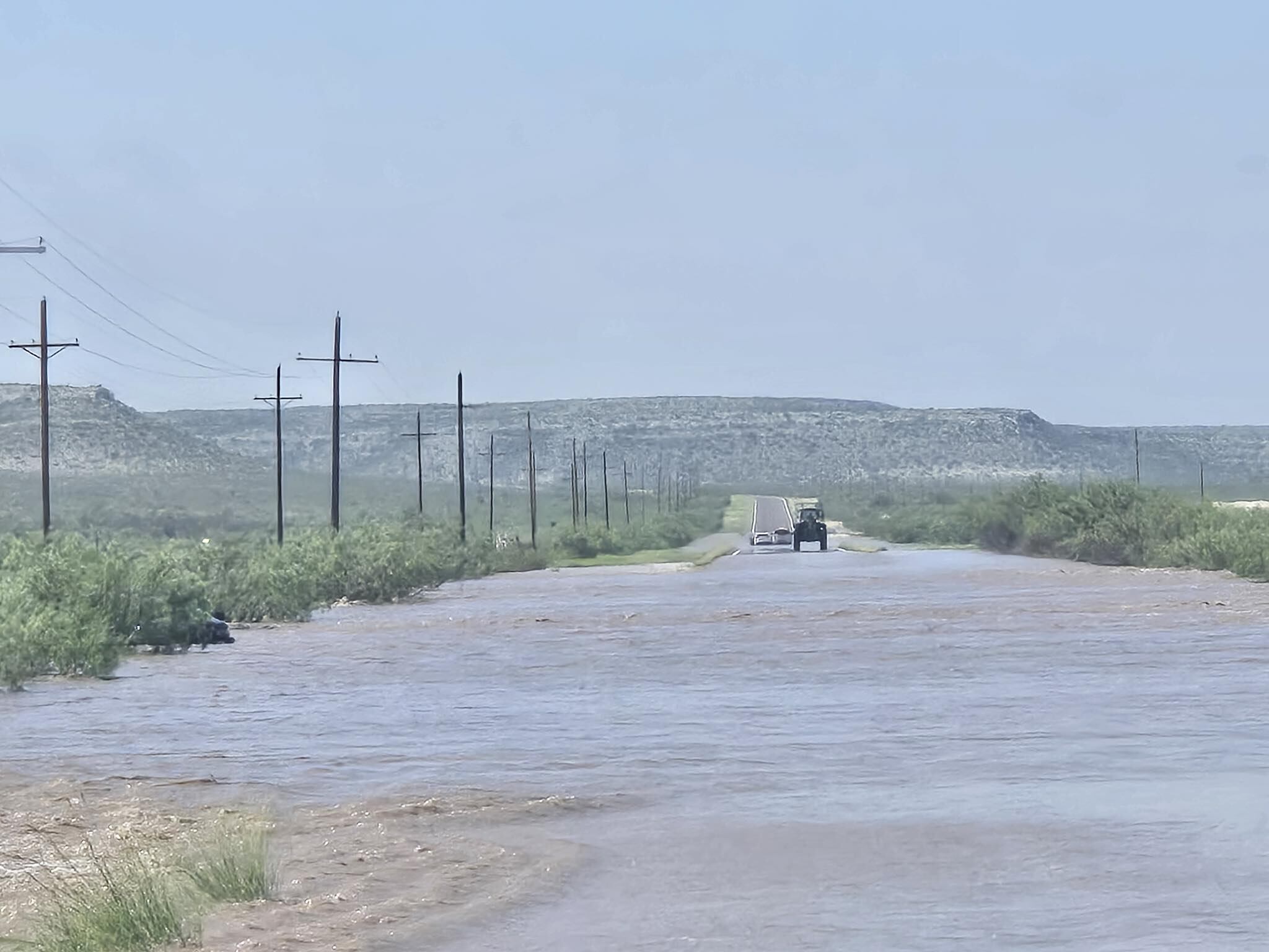 3 water rescues ongoing on FM 2023 in Pecos County