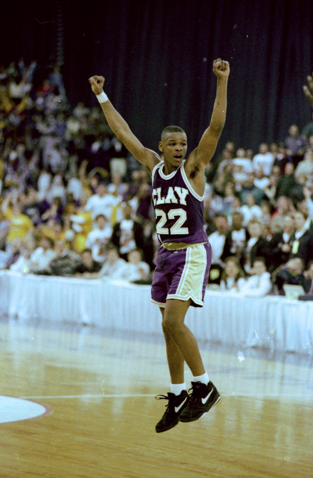 Late Clay legend Jaraan Cornell honored at Riley vs Adams boys basketball