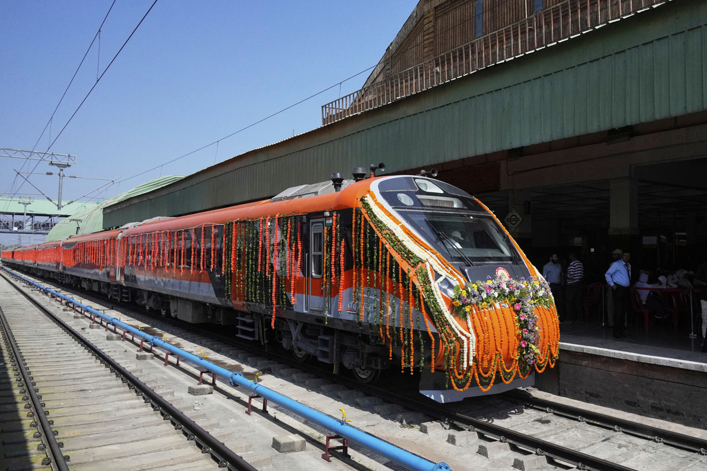 Modi inaugurates ambitious rail project connecting Kashmir to Indian plains
