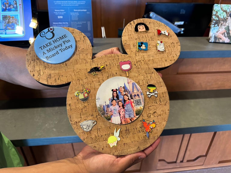 New Customizable Mickey Pin Board Available at Disney Springs