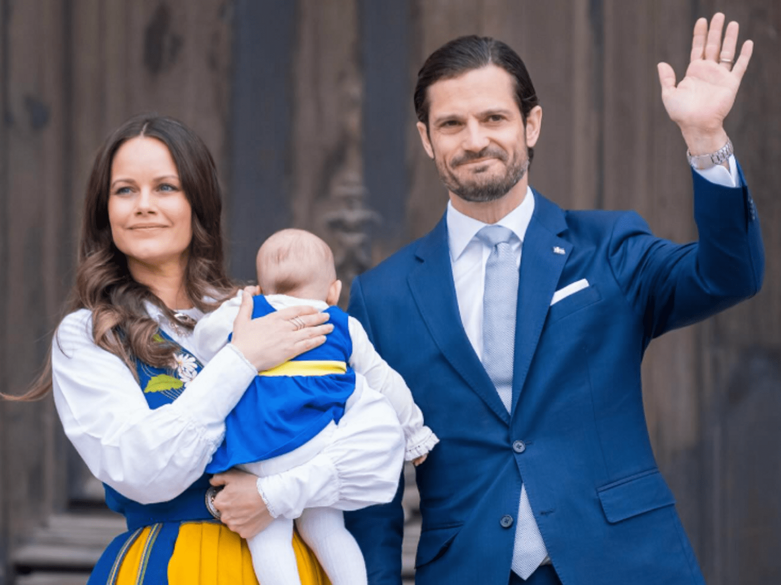 Royal baby makes first official appearance after mother Princess Sofia was forced to miss event