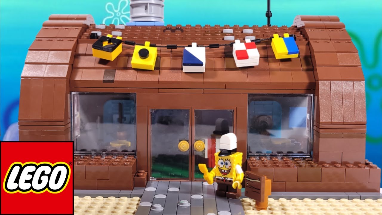 I built the Krusty Krab with a full interior - LEGO Spongebob