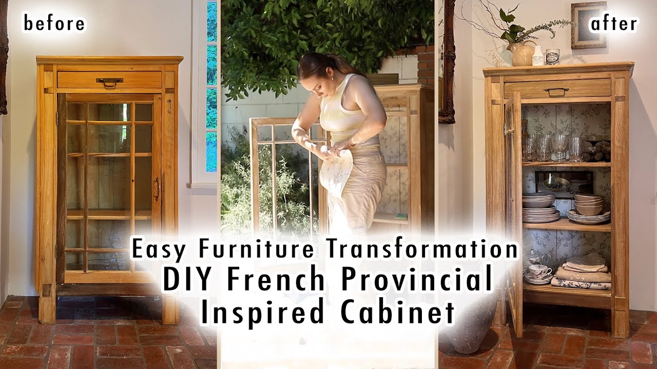 Easy Furniture Flip: French Provincial Cabinet DIY