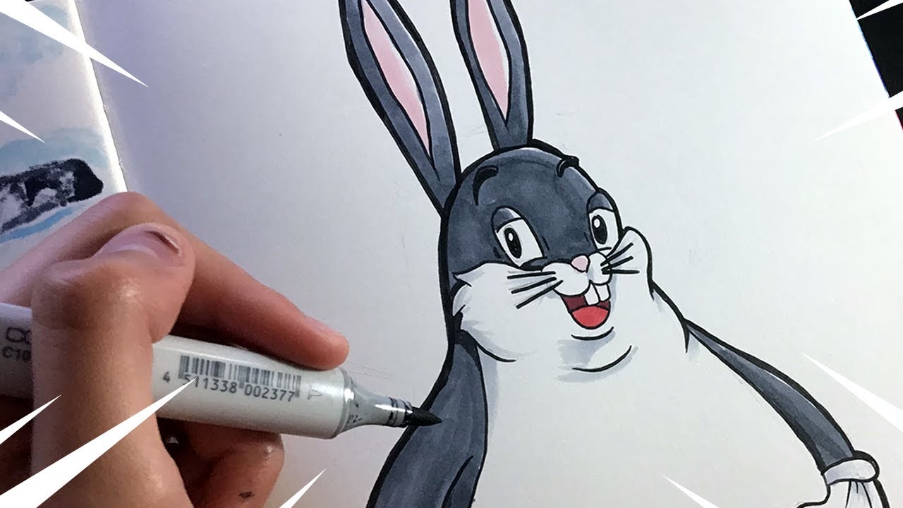 Drawing Big Chungus – Funny Cartoon Art Time-Lapse!