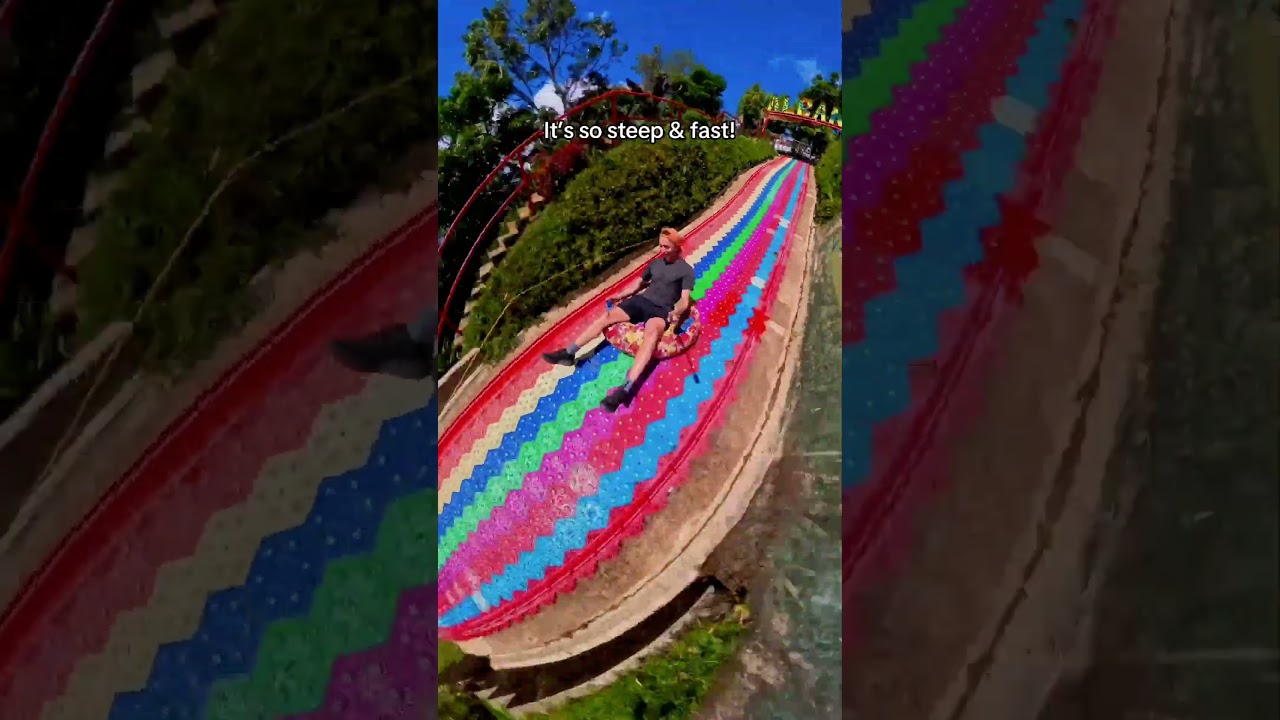 Riding the FAMOUS Rainbow Slide in El Salvador!