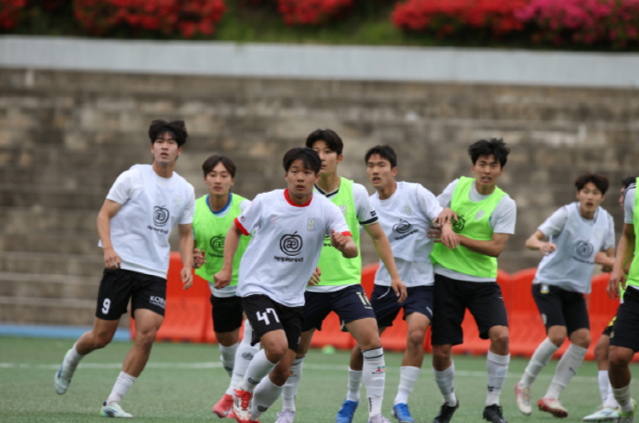 Korea University Football Holds 2nd warm-up match for U21→U22 Reserve ...