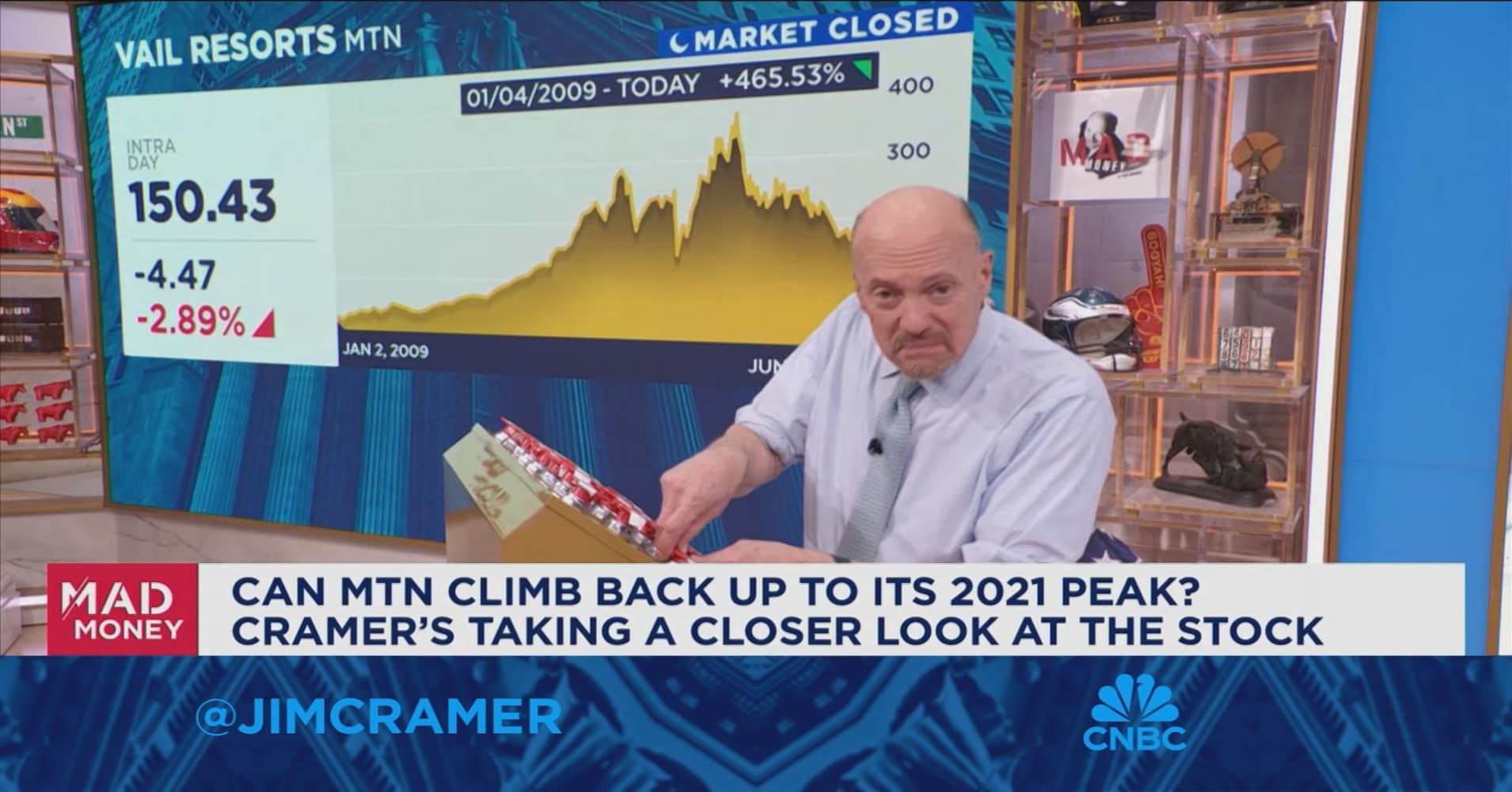 Vail Resorts' stock has been struggling to find its footing, says Jim ...