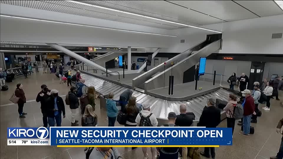 VIDEO: Seattle-Tacoma Airport opens new security checkpoint