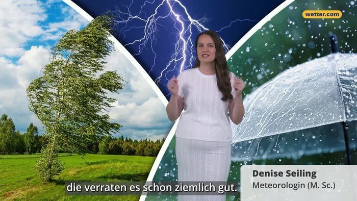 Wetter heute: Regen, Gewitter, Wind! Es geht unbeständig weiter