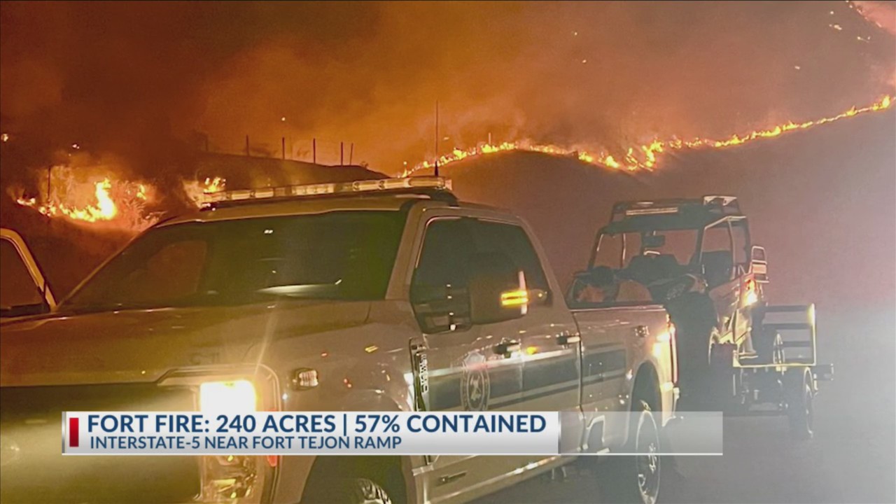 Fort Fire: 240 acres, 57% contained