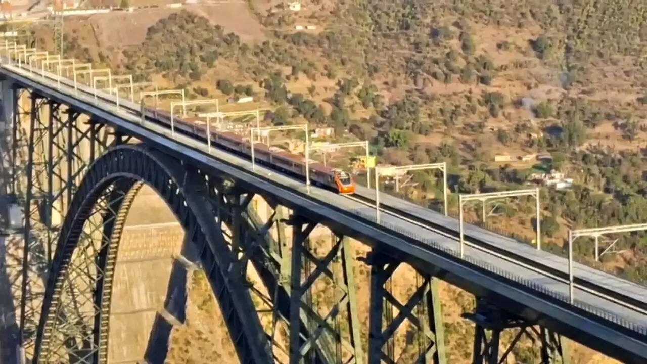 Chenab bridge: How project team navigated through steep slopes on ...