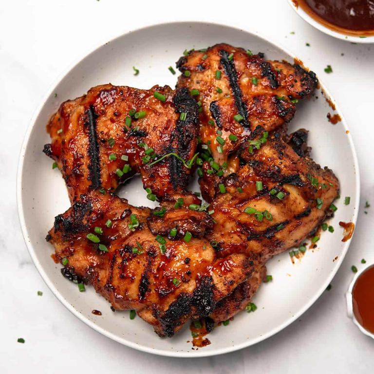 BBQ boneless chicken thighs