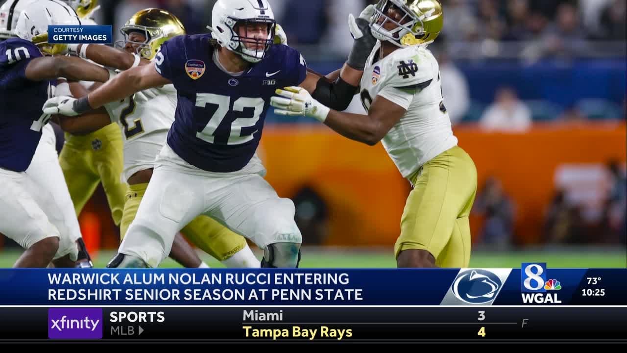Penn State offensive line coach Phil Trautwein speaks on Nolan Rucci