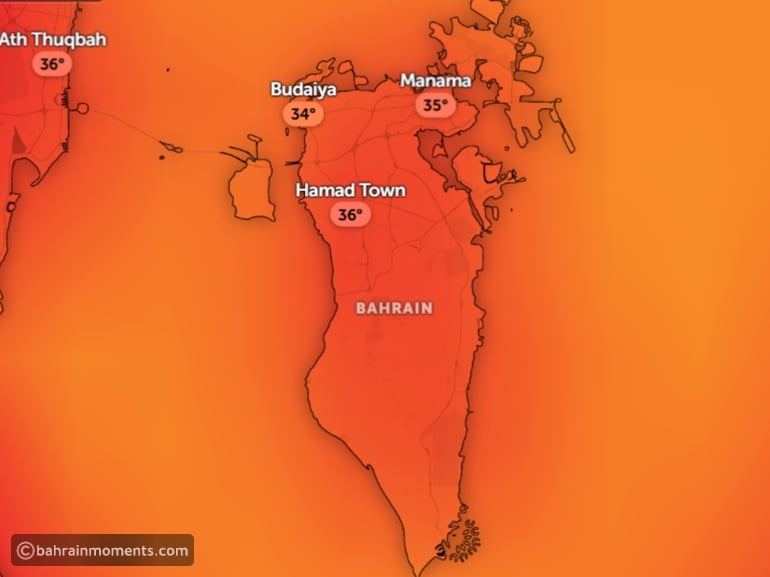 Bahrain Hits 41°C with Sticky Conditions June 7, 2025