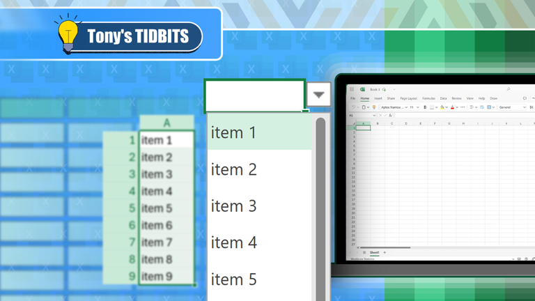 How to Create a Drop-Down List from a Column of Data in Excel