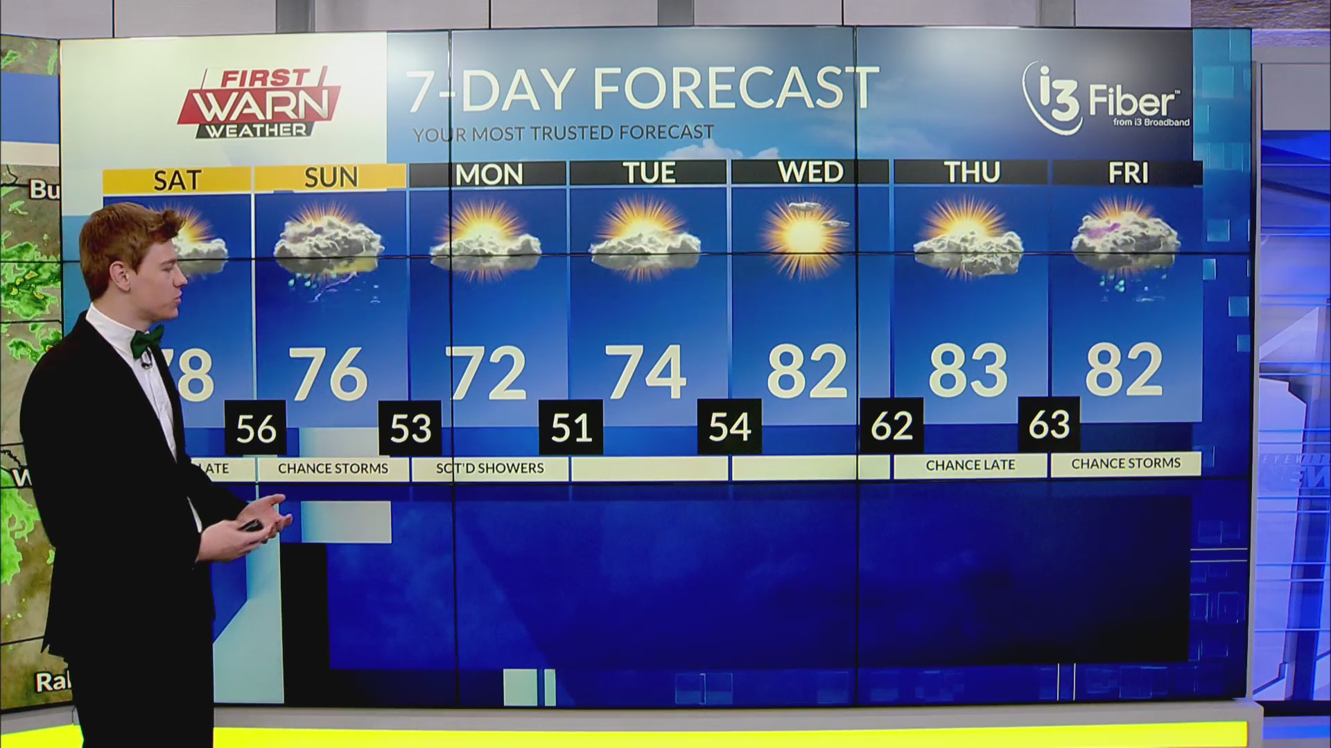 Saturday Morning First Warn Forecast