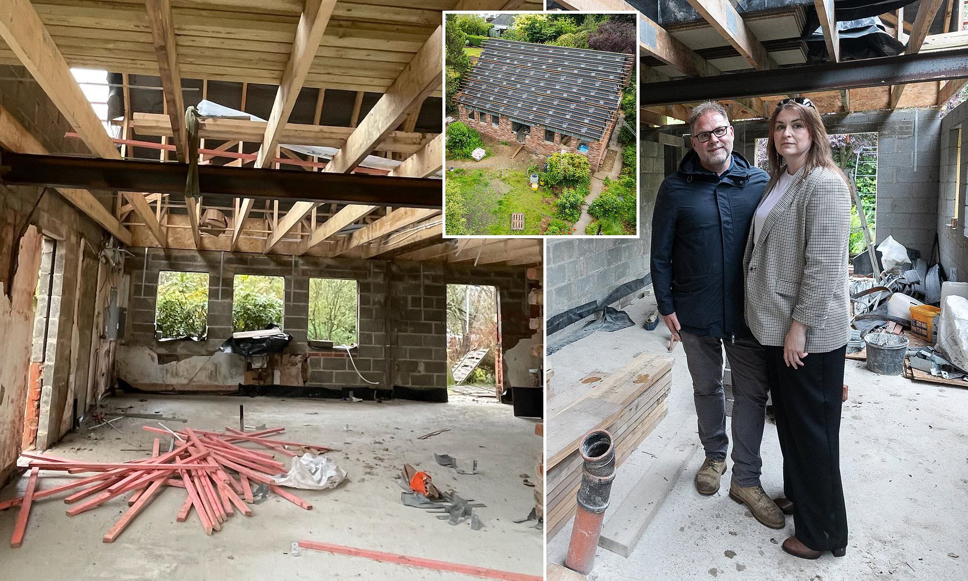 Couple in feud with builder neighbour claim they've spent over £200k ...