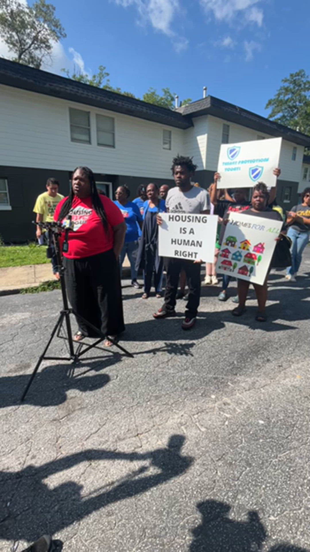 Bolden Townhomes Tenants Hold Presser in the face of Mass Evictions