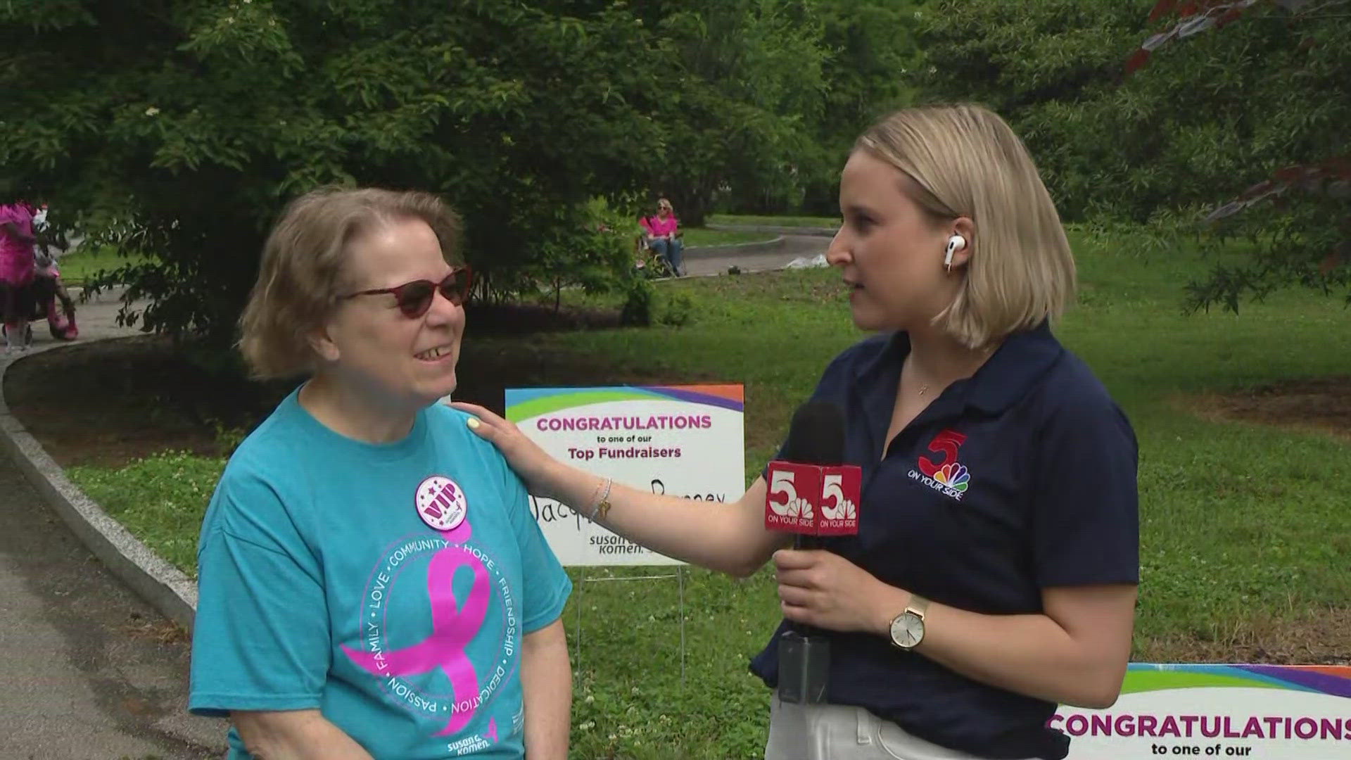 Susan G Komen Walk is underway in Tower Grove Park