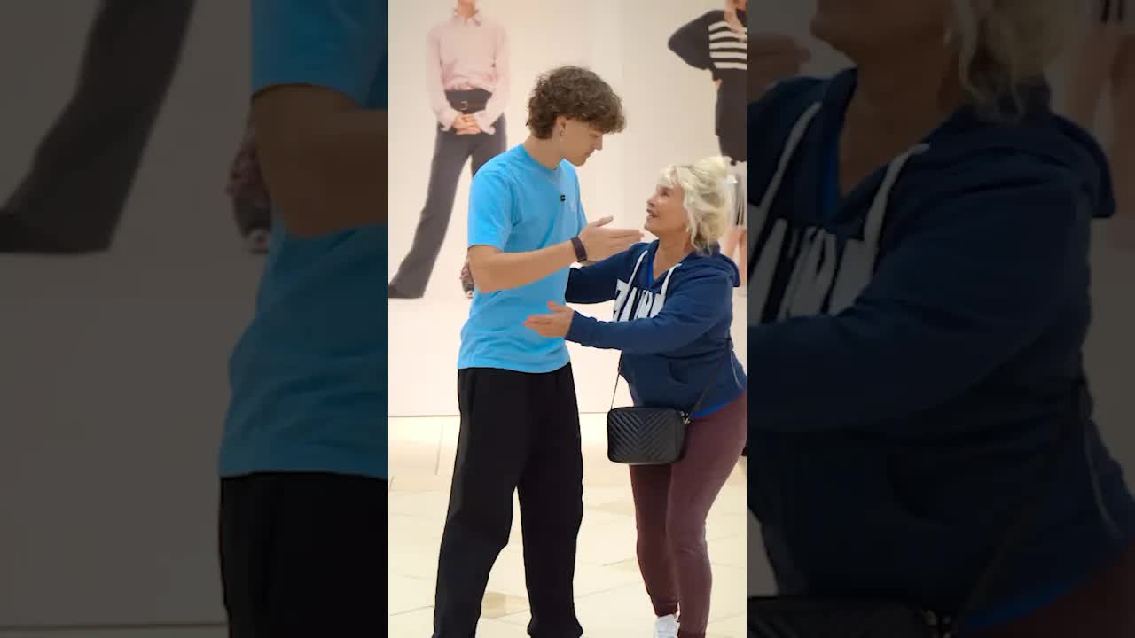 logan micke: random hugs challenge in public