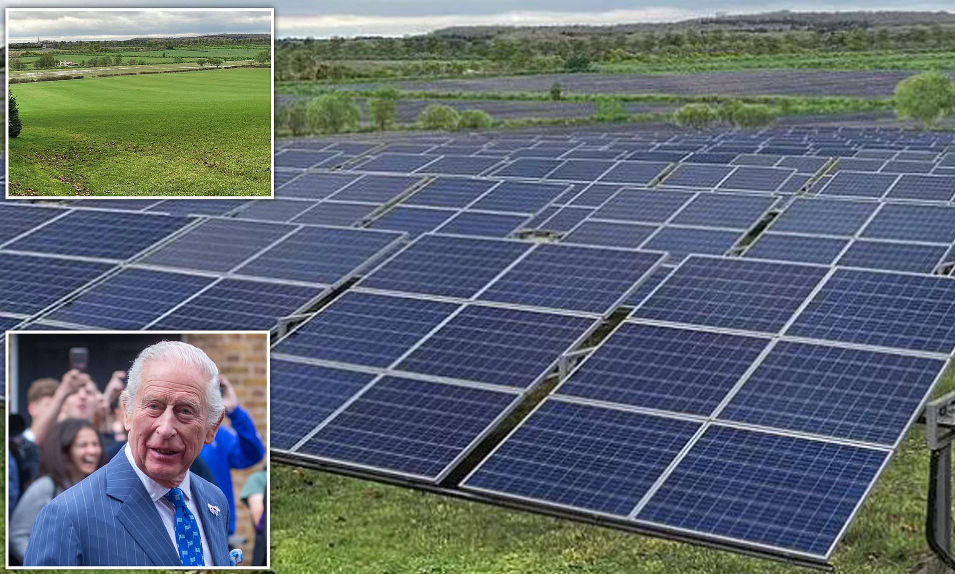Campaigners call on King Charles to help them stop Britain's biggest solar farm - a £800m project