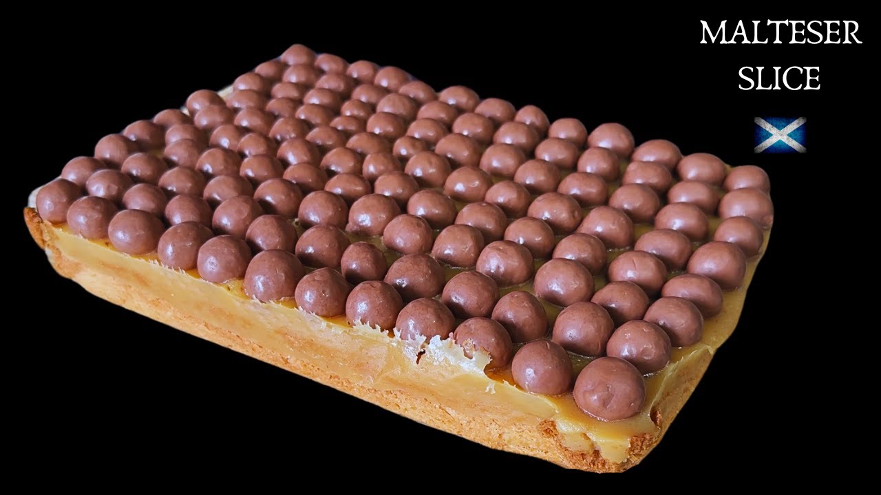 Scottish Malteser Caramel Slice | Easy No-Bake Malteser Traybake Recipe