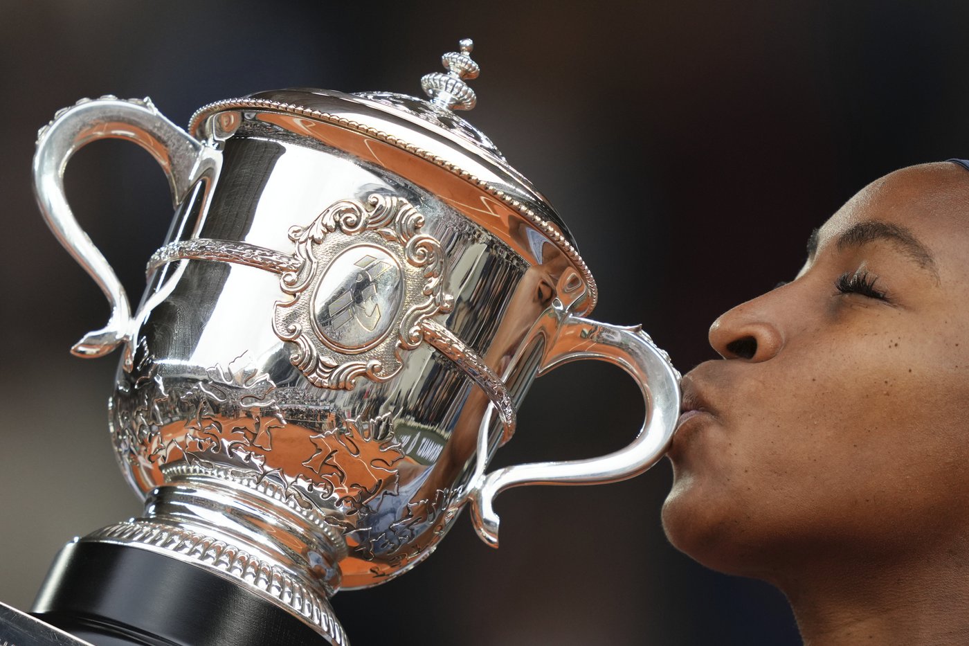AP PHOTOS: Coco Gauff's emotional triumph at the French Open final