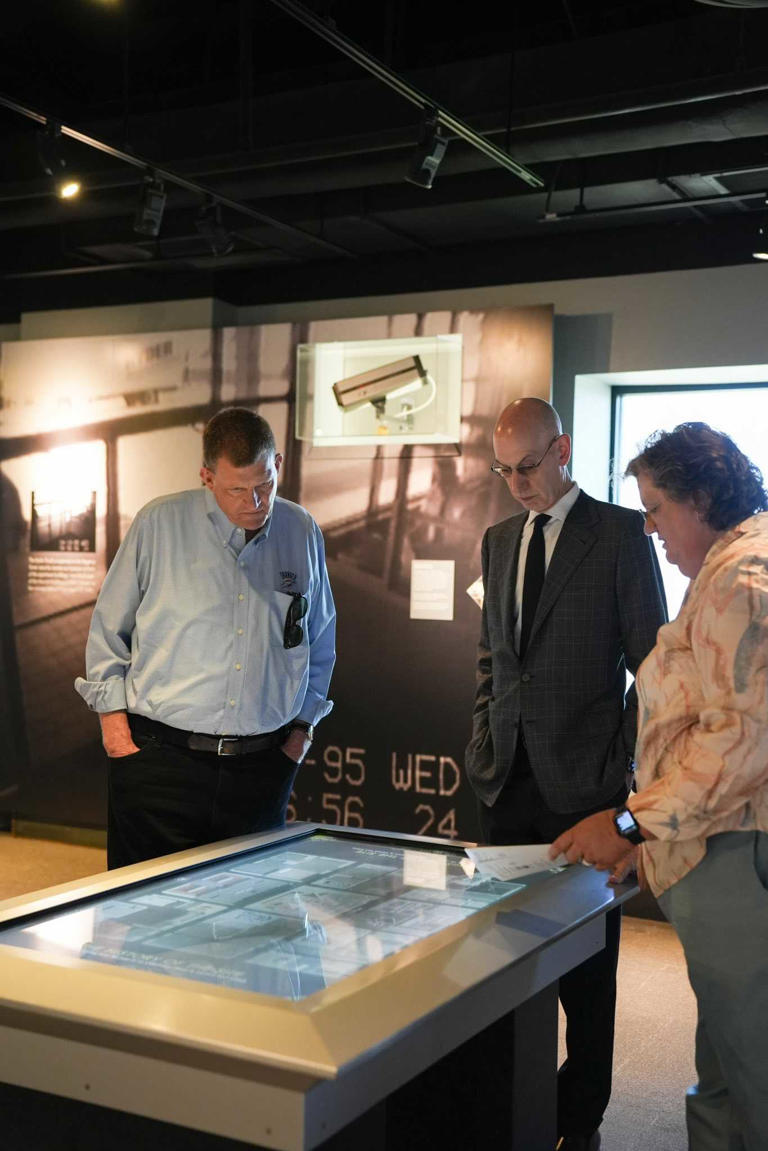 NBA Commissioner Adam Silver visits OKC hallowed ground