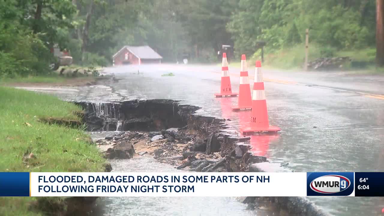 Flooding causes damage in several New Hampshire towns