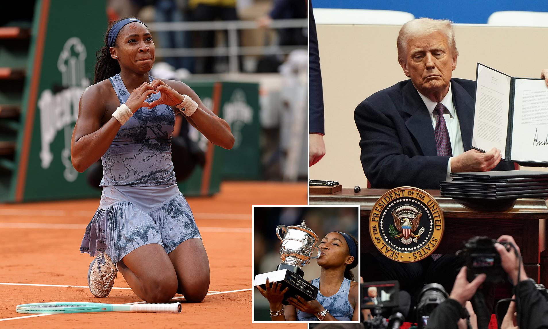 Coco Gauff throws shade at Donald Trump and opens up on 'dark times ...