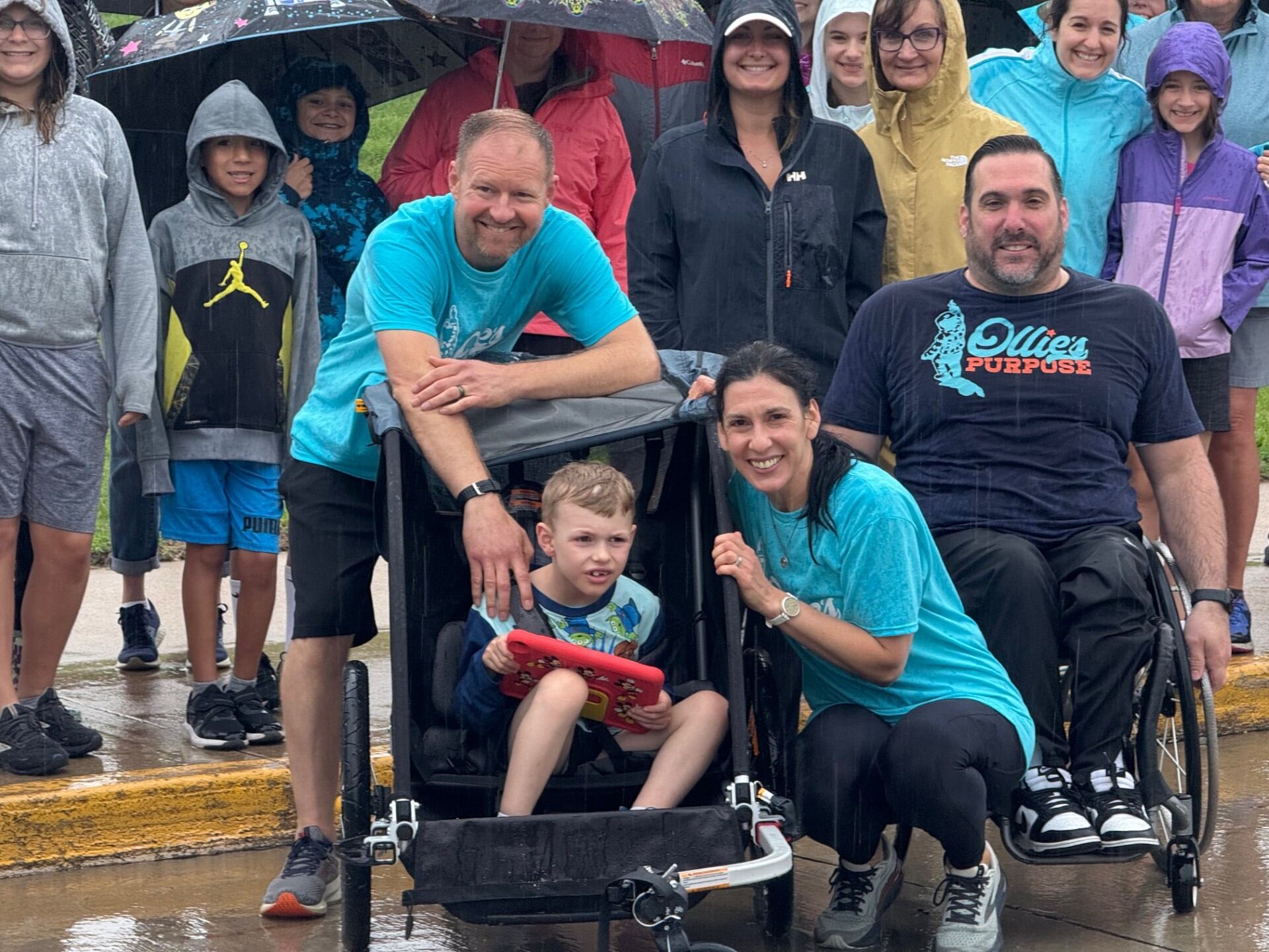Dozens gather to support Nebraska boy battling rare genetic disease