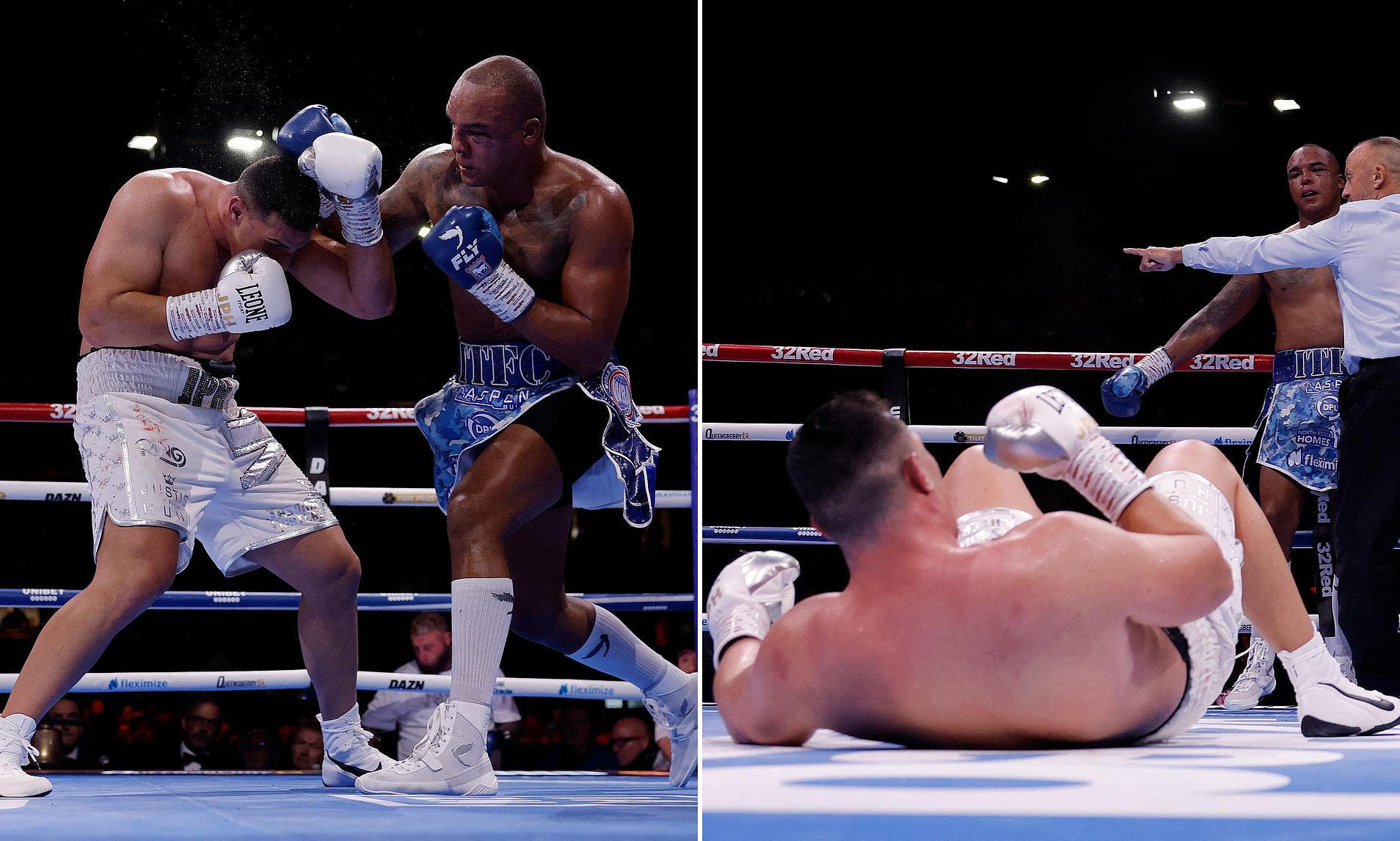 Aussie heavyweight Justis Huni suffers shock one-punch KO in interim WBA world title showdown