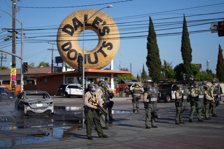 Karoline Leavitt issues scathing nine-word statement in response to LA ...