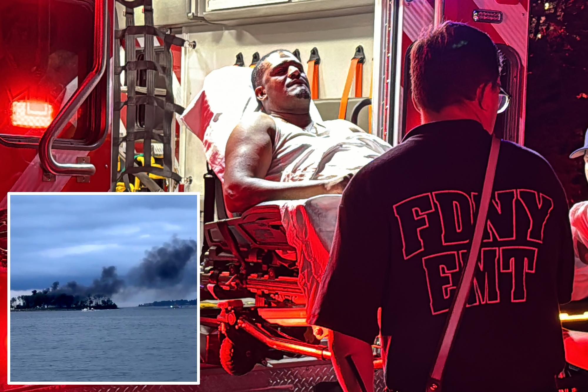 3 injured, 19 others forced to swim for their lives after boat exploded ...