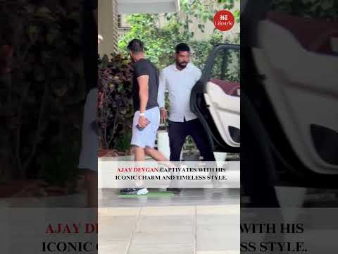 Ajay Devgan captivates with his iconic charm and timeless style