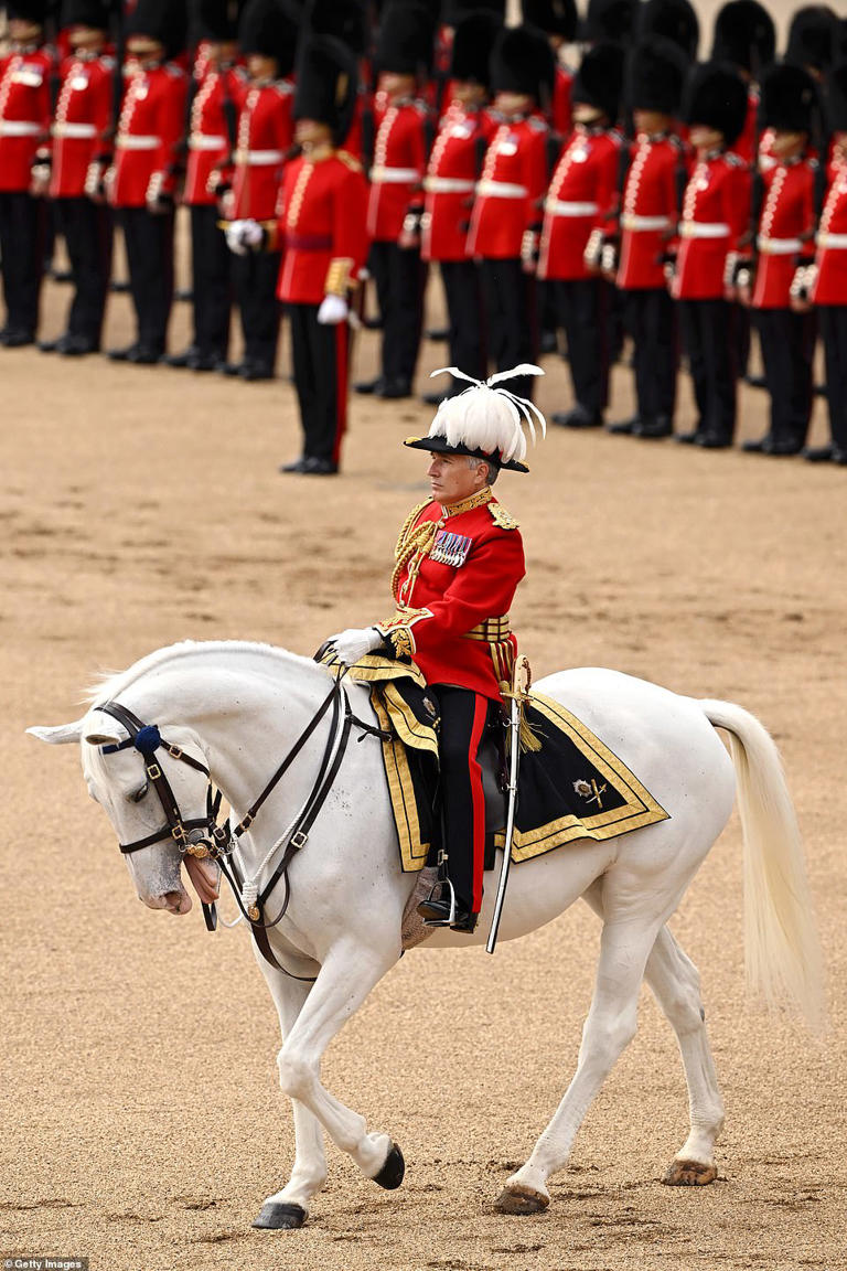 British soldiers don their finest uniforms for the Colonel's Review