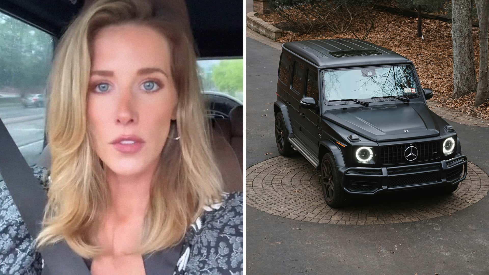Woman Starts Driving. Then Water Starts Pouring Onto Her Mercedes G ...