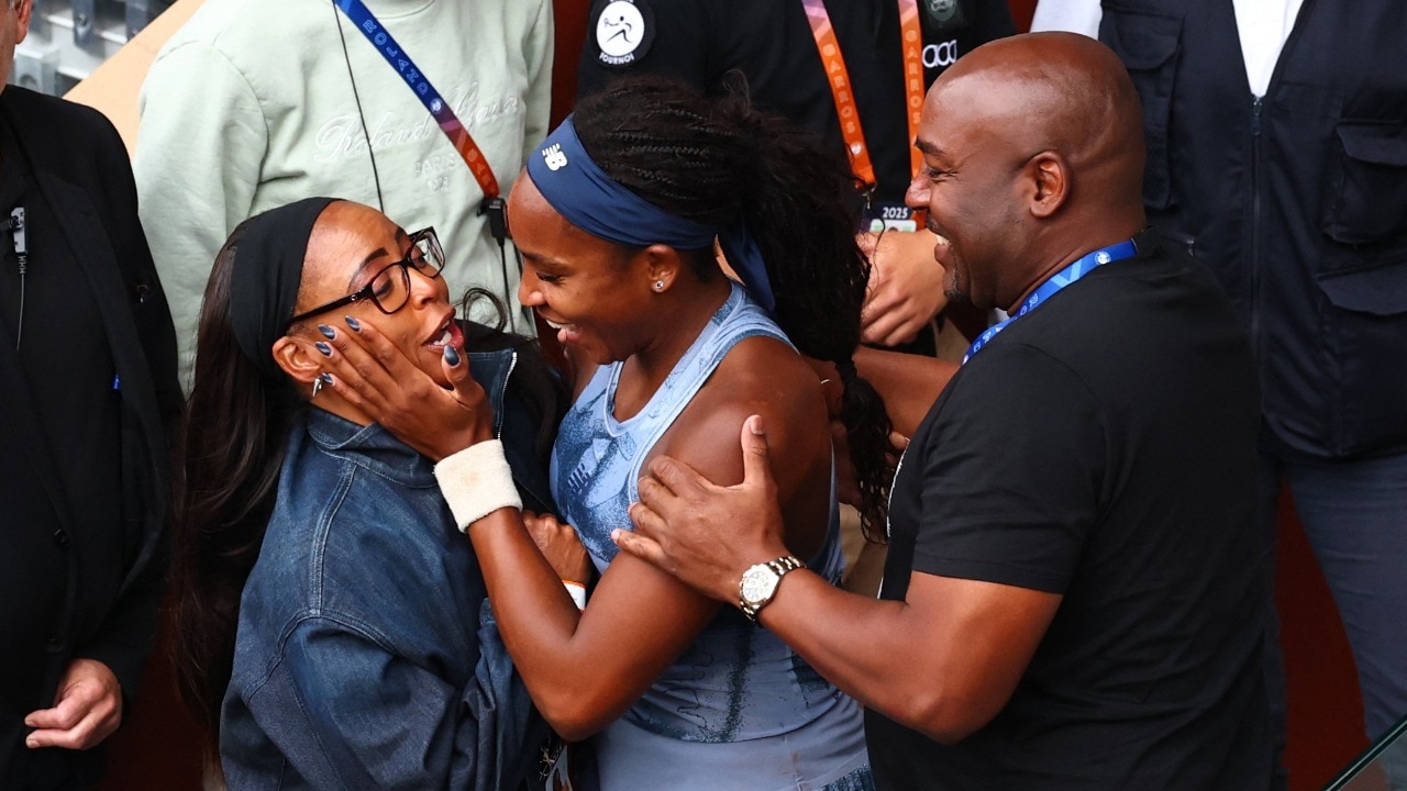 Watch: Coco Gauff's mother prays, then erupts with joy after French ...
