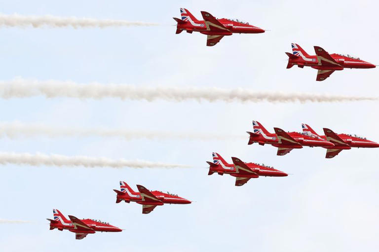 Red Arrows 2025 dates and locations for remaining UK displays