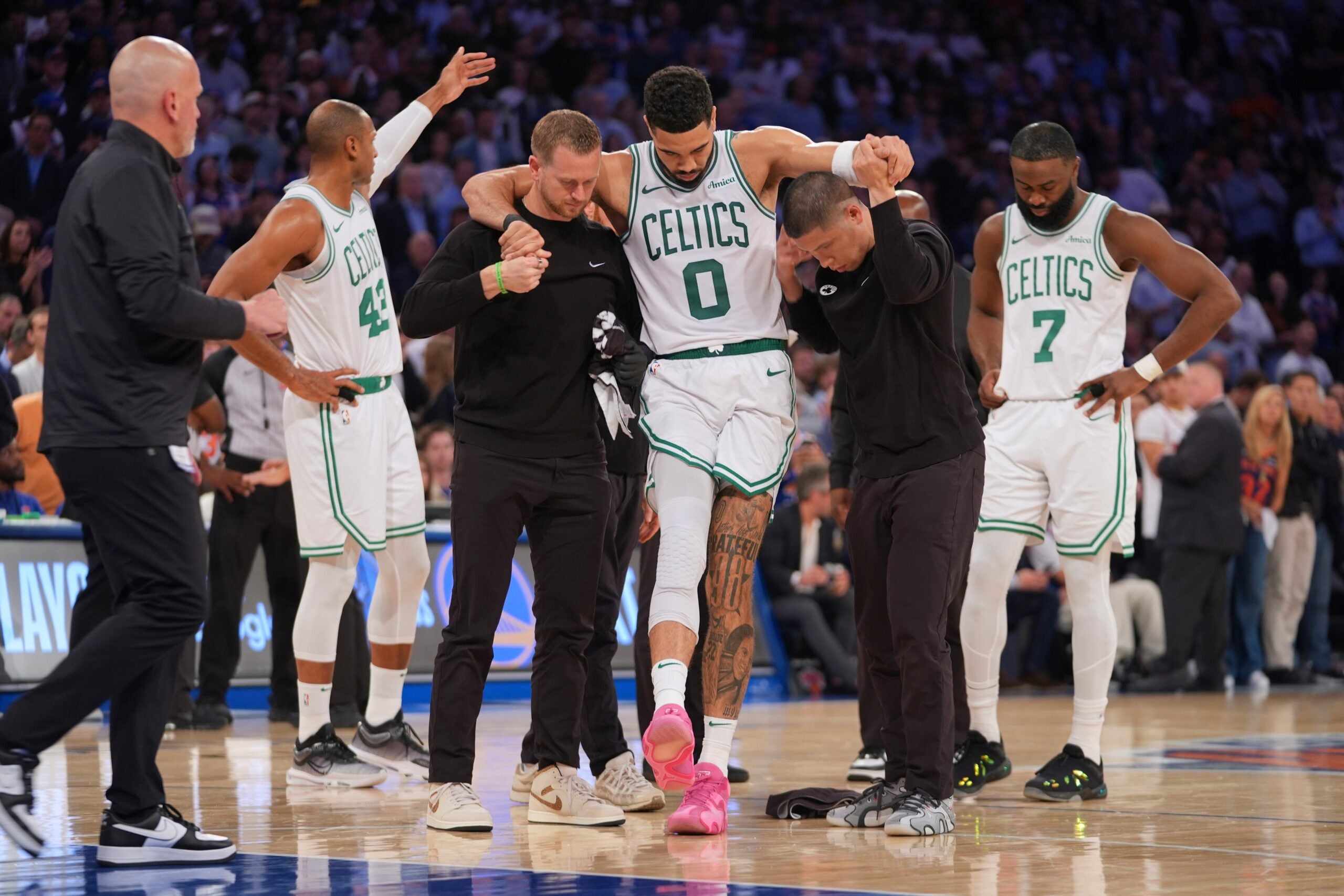 Celtics’ Jayson Tatum provides brief update on Achilles rehab